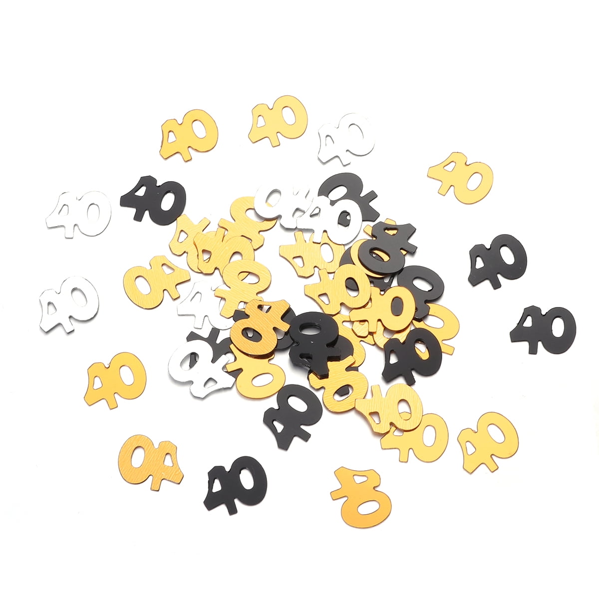 Table 40Th 40 Birthday Anniversary Confettis Number Wedding Party ...