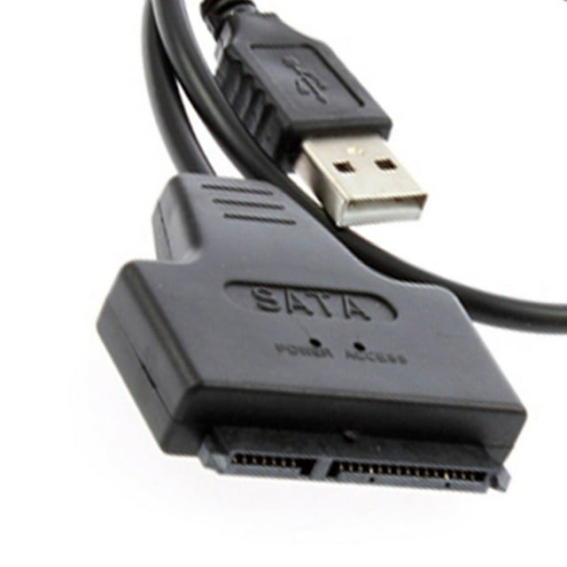 Etereauty Usb Adapter Cable,Usb 2.0 To Sata Adapter 7 Pin And 15 Pin ...
