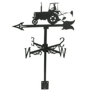 Iron Weather Vane Wind Direction Outdoor Garden Stake Farm Roof Mount ...