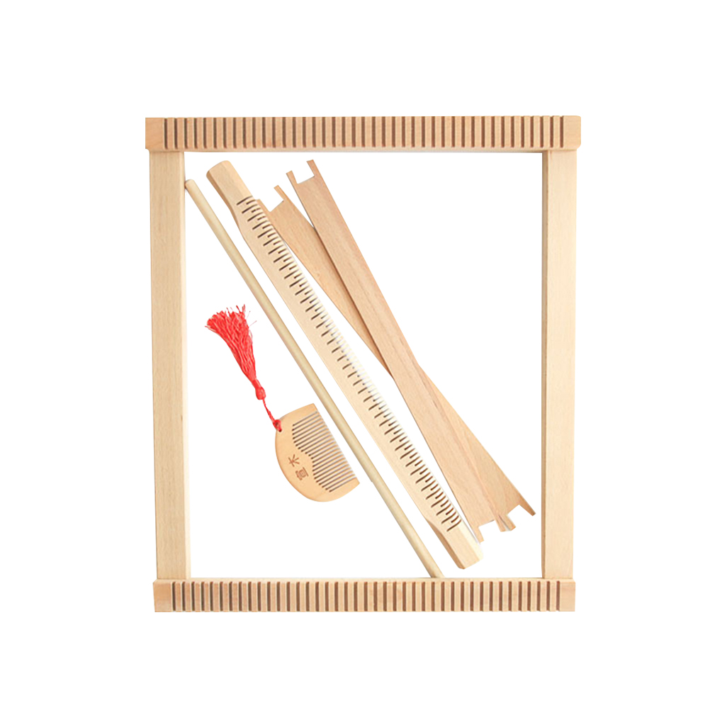 Weaving Loom Wooden Kit Frame Diylooms Tool Handloom Fashion Craft Set ...