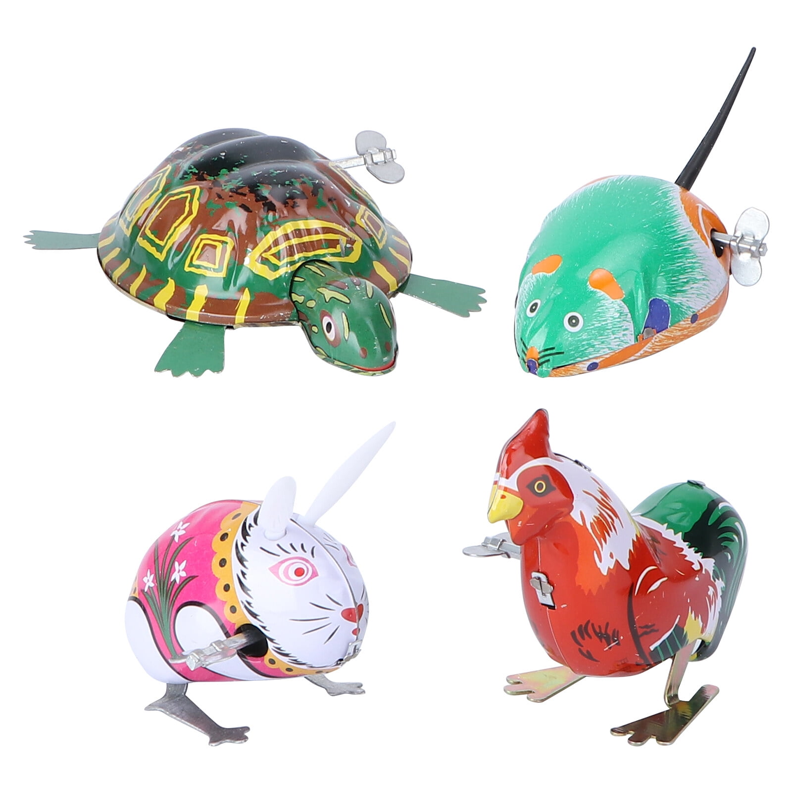 Wind Toys Toy Clockwork Animal Jumpingtoys Vintage Mini Model Kids Kids ...