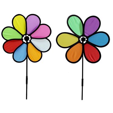 Sunflower Wind Spinner Plastic Sunflower Pinwheel Garden DIY Ornaments ...
