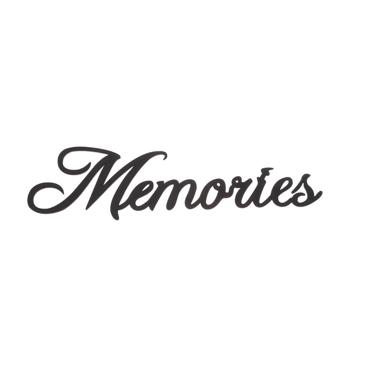 Etereauty Wood Memories Wooden Word Sign Wall Cutout Cutout Sign Script ...