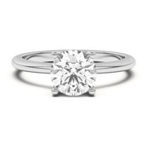 Atto Jewel 2.1 Ct Round Cut Diamond Rings - 14K White Gold Over Rings ...