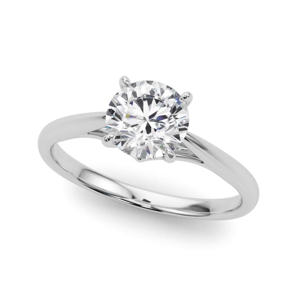 Eterna Jewel 1.4 Ct Round Cut Lab Created Diamond Engagement Ring ...