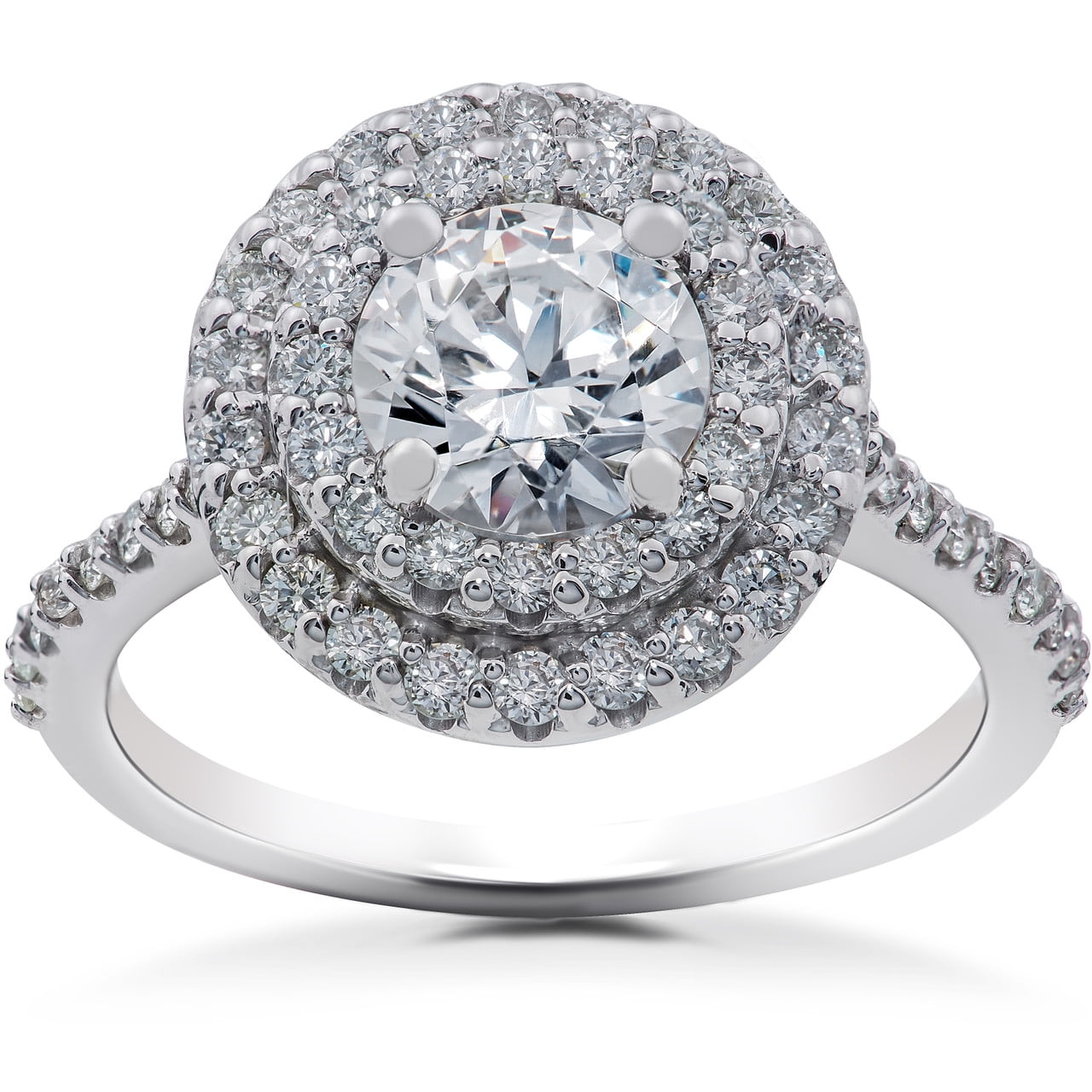 Eterna Jewel 1.4 Ct Round Cut Lab Created Diamond Ring - Vintage Leafy ...