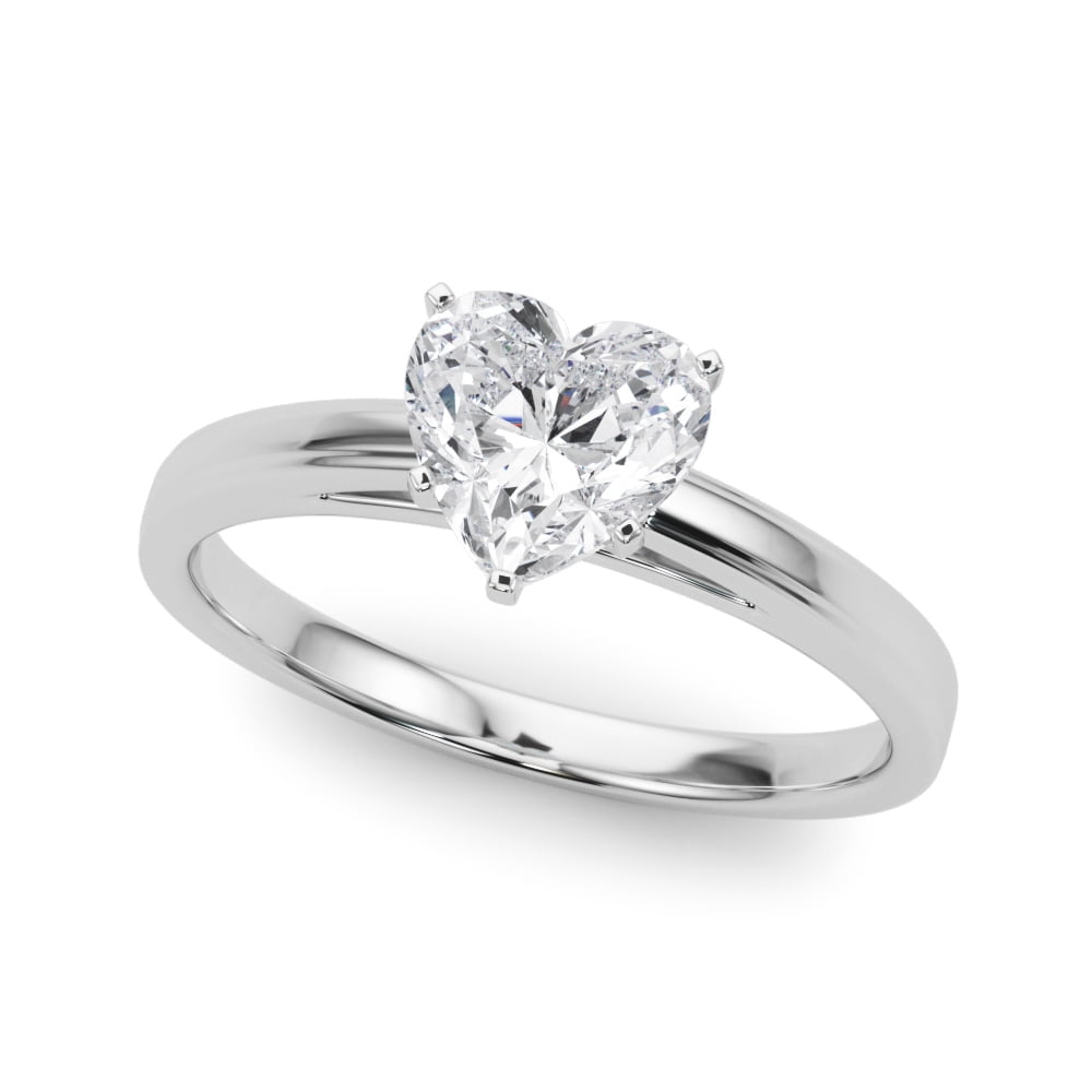 Eterna Jewel 1.47 Ct Heart Cut Lab Created Diamond Engagement Ring ...