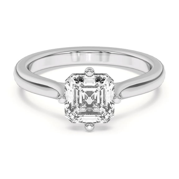 Eterna Jewel 1.5 Ct Round Cut Lab Created Diamond Engagement Ring - 14K ...