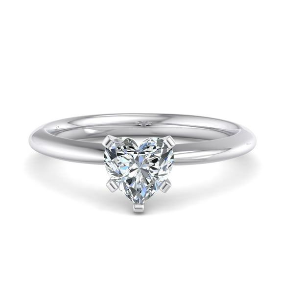 Eterna Jewel 1.5 Ct Heart Cut Lab Created Diamond Engagement Ring - 14K ...