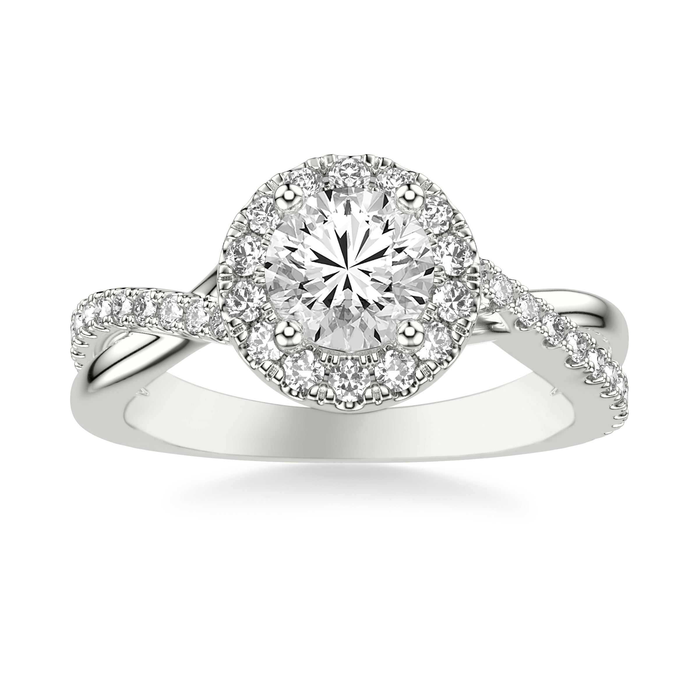 Eterna Jewel 1.5 Ct Lab Created Diamond Engagement Ring - Elegant Round ...