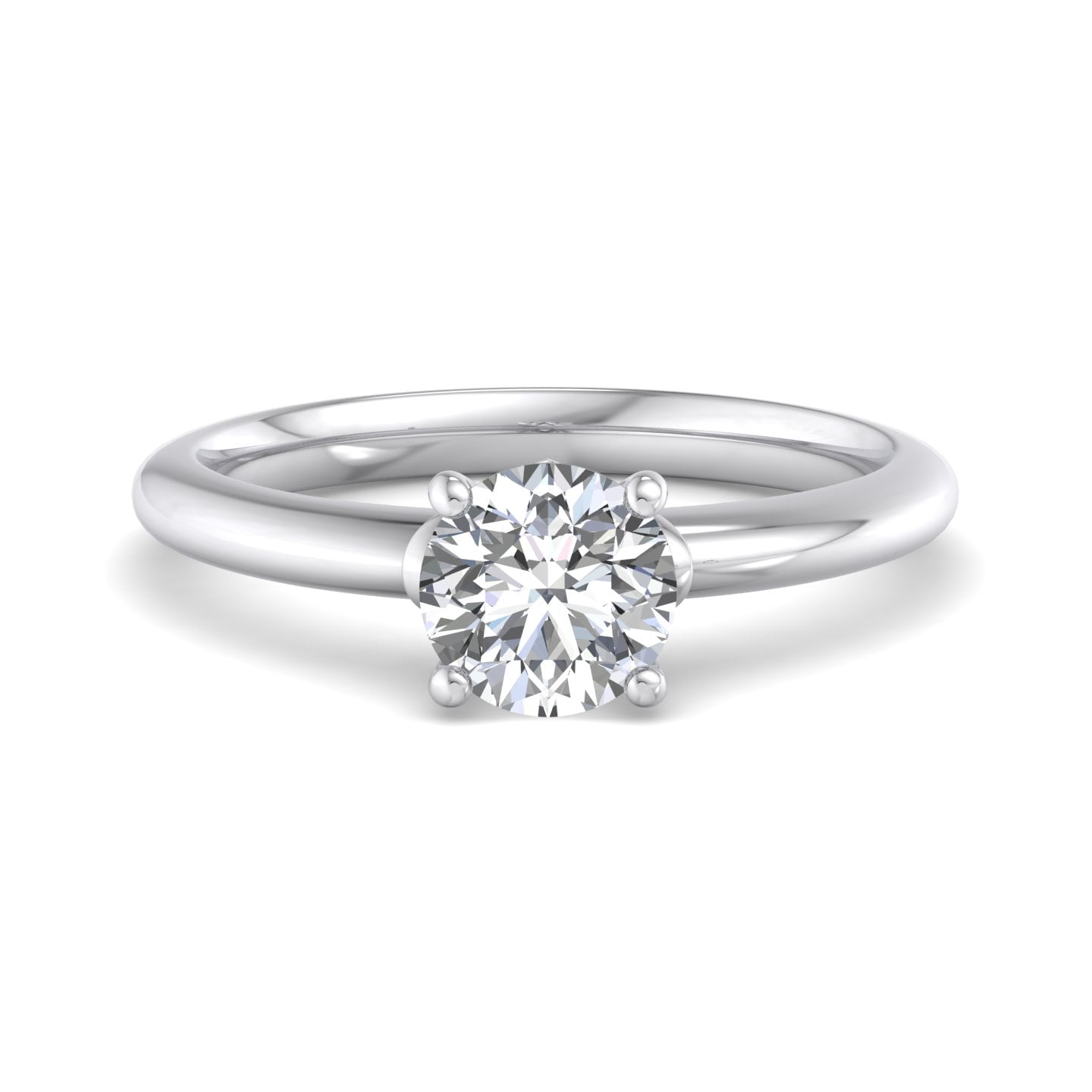 Eterna Jewel 1.5 Ct Lab Created Diamond Engagement Ring for Her - 14K White Gold Over Ring for ...