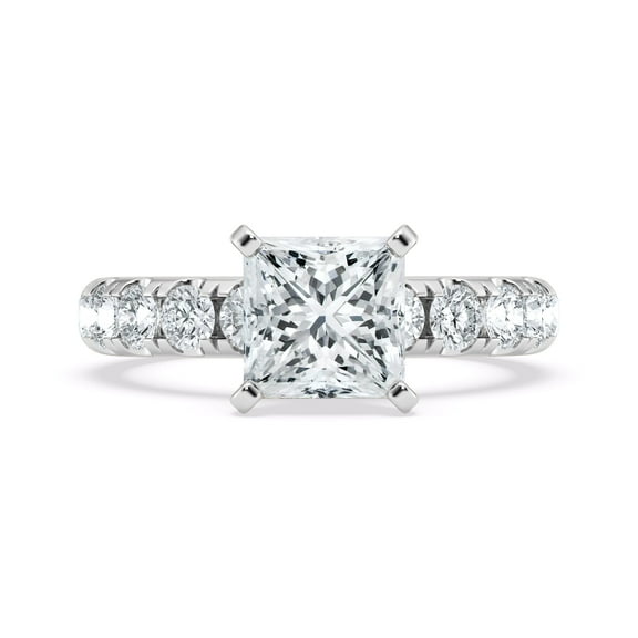 Eterna Jewel Oval Cut 1.6 Ct Lab Created Diamond Engagement Ring - 14K ...