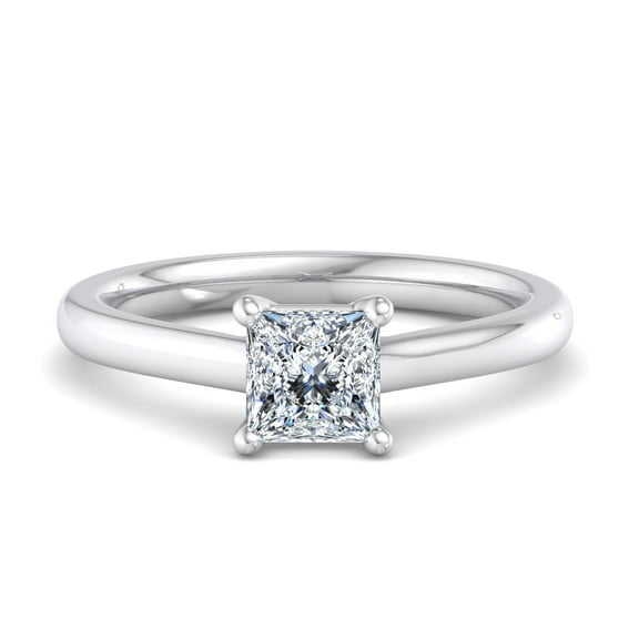 Eterna Jewel Diamond Wedding Ring for Women's - 1.5 Ct Asscher Cut Lab ...