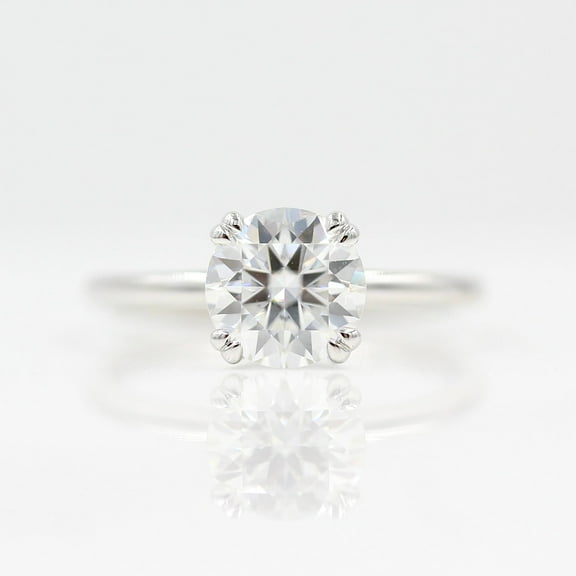 Eterna Jewel 1.69 Ct Cushion Cut Lab Created Diamond Engagement Ring ...