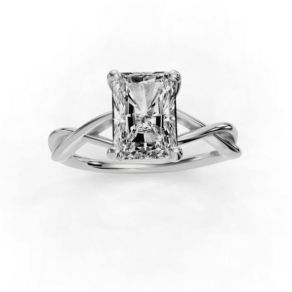 Eterna Jewel 1.7 Ct Lab Created Diamond Engagement Ring - Radiant Cut ...