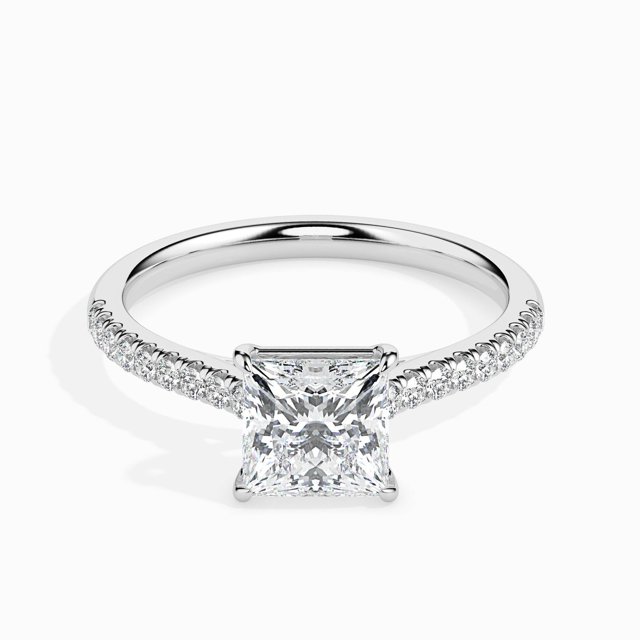 Eterna Jewel 1.6 Ct Lab Created Princess Cut Diamond Ring - Stunning ...