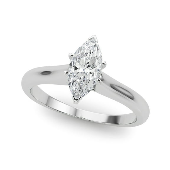 Alor Jewel 14K White Gold Over 1.3 Ct Radiant Cut Lab Created Diamond ...