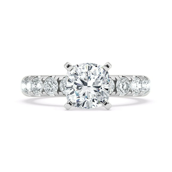 Eterna Jewel 1.37 Ct Round Cut Lab Created Diamond Engagement Ring ...
