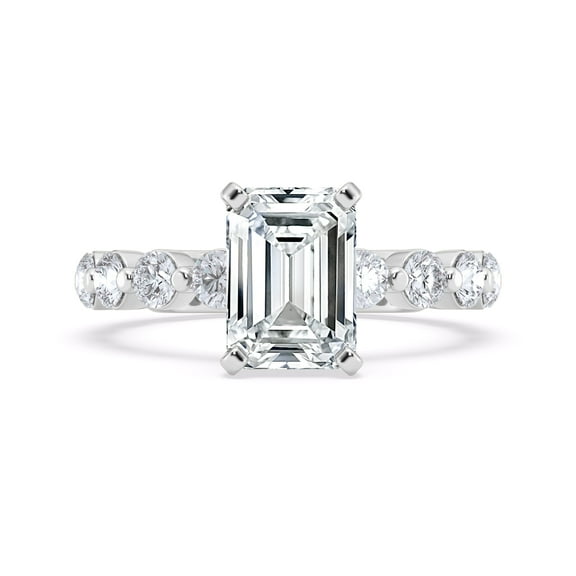Eterna Jewel Criss Cross Engagement Ring - 1.5 Ct Pear Cut Lab Created ...