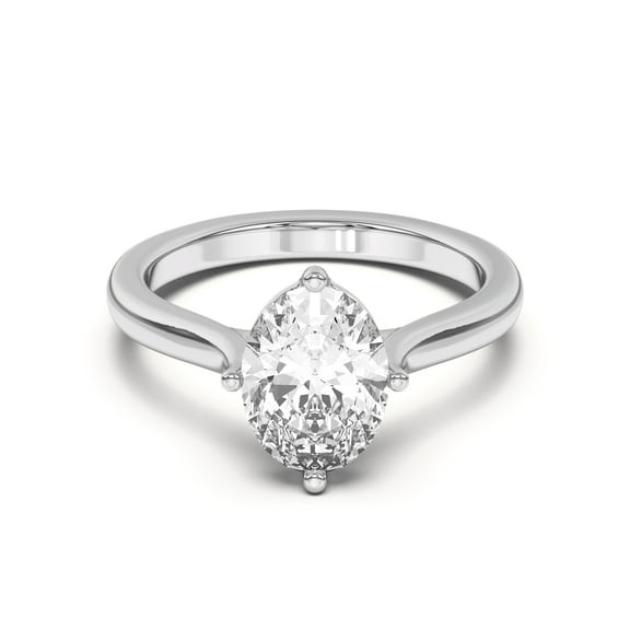 Eterna Jewel 1.6 Ct Cushion Cut Lab Created Diamond Engagement Ring ...