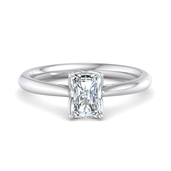 Eterna Jewel Women's 1.8 Ct Emerald Cut Lab Created Diamond Engagement ...