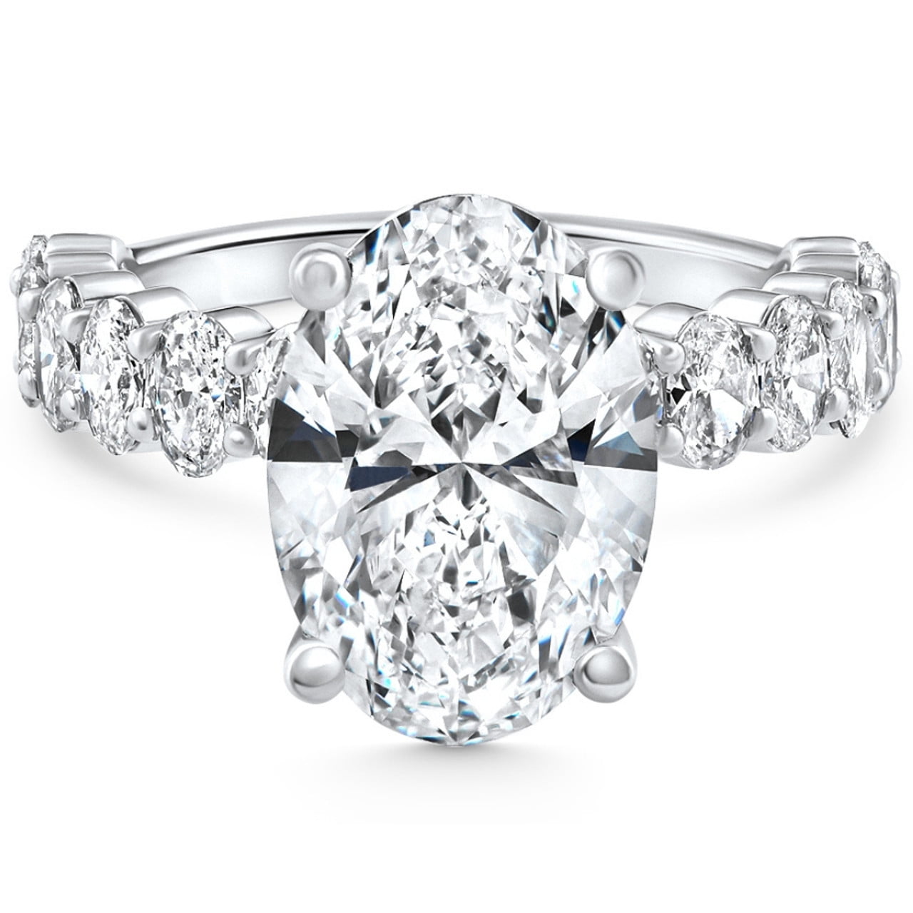 Eterna Jewel 1.8 Ct Round Cut Lab Created Diamond Ring - Elegant Bezel ...