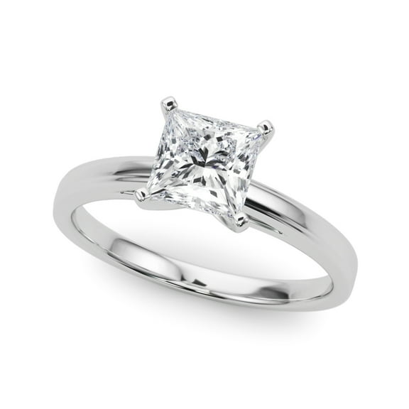 Eterna Jewel 14K White Gold Over 1.58 Ct Asscher Cut Lab Created ...