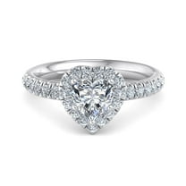 Eterna Jewel 1.6 Ct Lab Created Diamond Engagement Ring for Women ...
