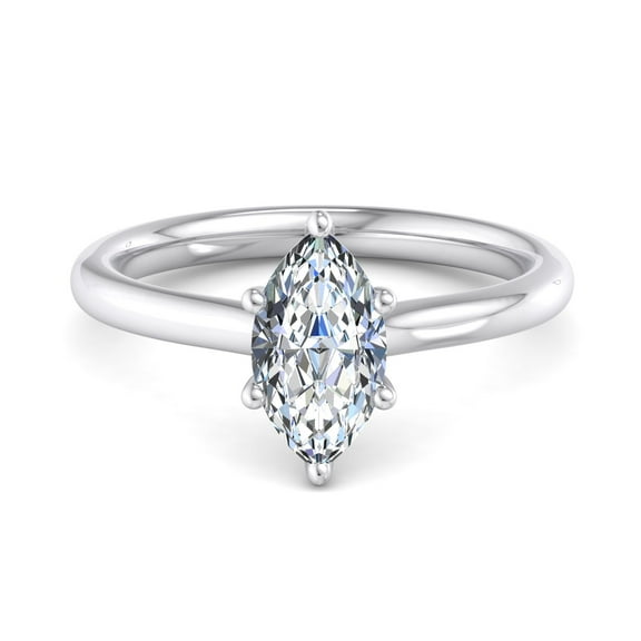 Eterna Jewel 14K White Gold Over Ring - 1.5 Ct Lab Created Diamond ...