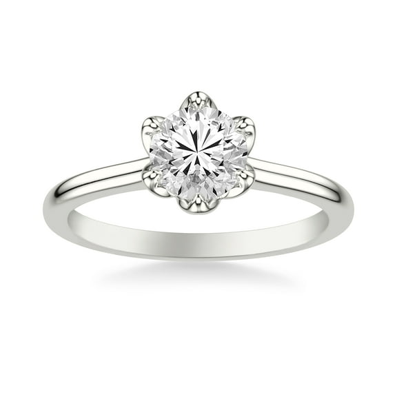 Eterna Jewel 14K White Gold Over 1.8 Ct Bypass Engagement Ring ...