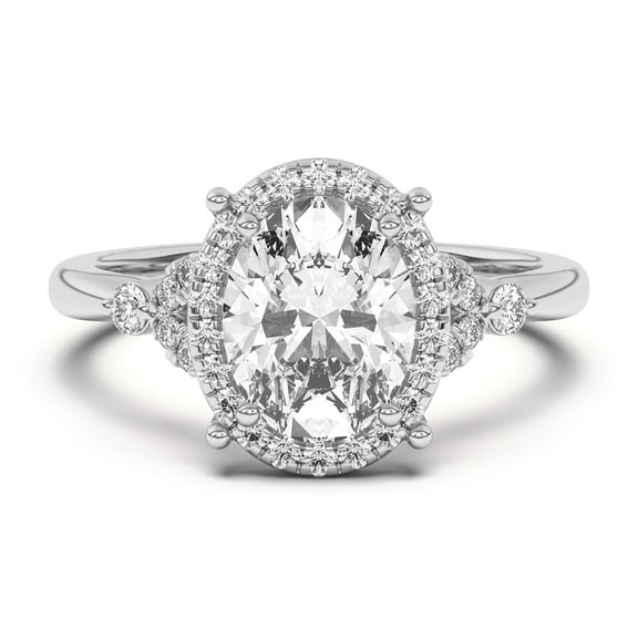 Eterna Jewel 14K White Gold Over Ring - 1.6 Ct Lab Created Diamond ...