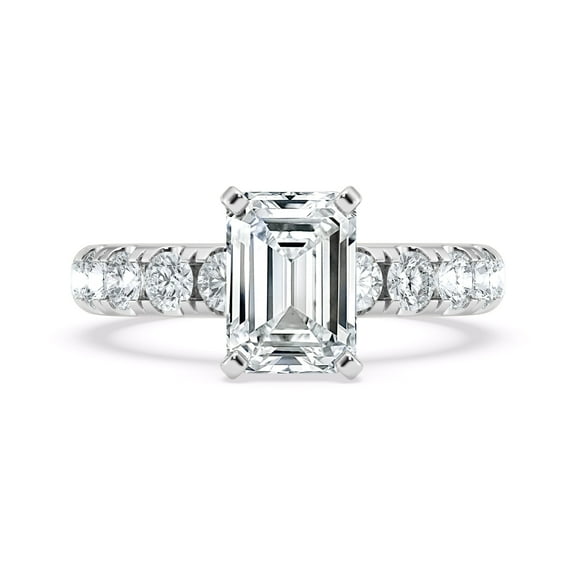 Eterna Jewel 14K White Gold Over 1.8 Ct Bypass Engagement Ring ...