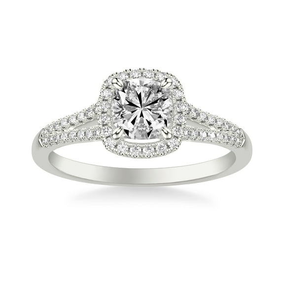 Eterna Jewel Oval Cut 1.6 Ct Lab Created Diamond Engagement Ring - 14K ...
