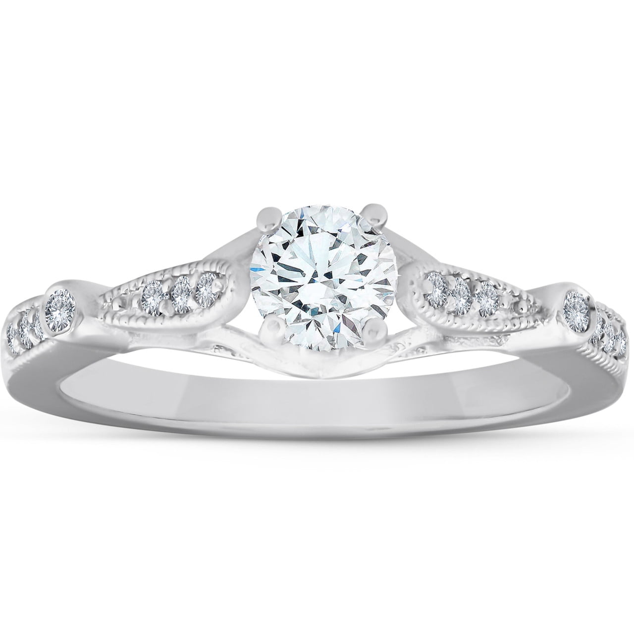 Eterna Jewel Elegant 2.4 Ct Radiant Cut Diamond Engagement Ring - Lab ...