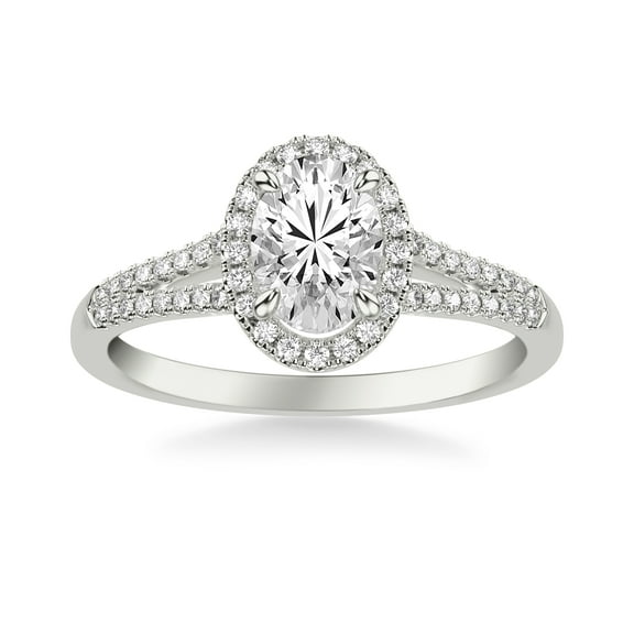 Eterna Jewel Criss Cross Engagement Ring - 1.5 Ct Pear Cut Lab Created ...