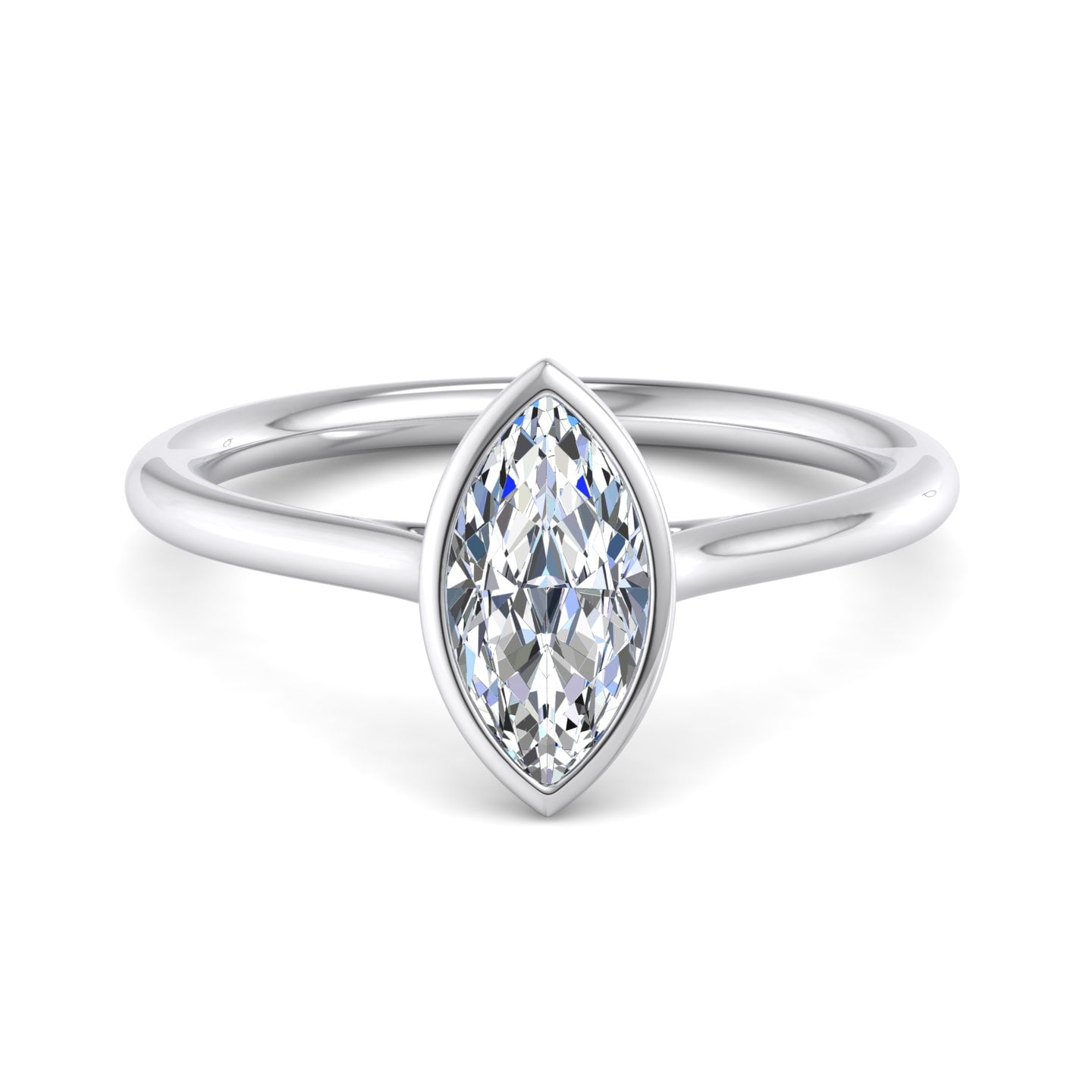 Eterna Jewel Stunning 1.69 Ct Lab Created Diamond Wedding Ring for Women - Marquise Cut ...
