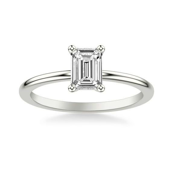 Eterna Jewel Women's 1.8 Ct Emerald Cut Lab Created Diamond Engagement ...