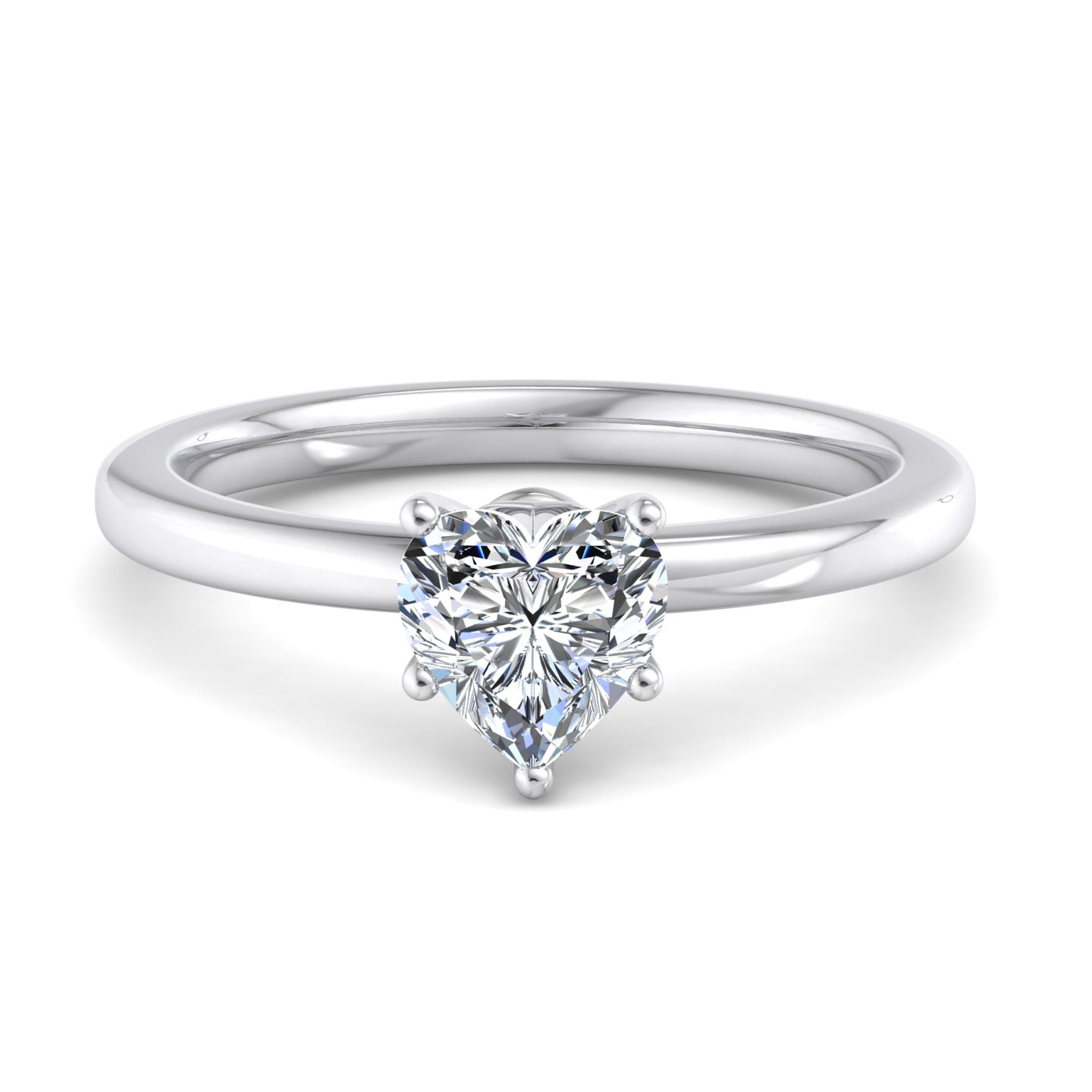 Eterna Jewelry Stamped 14K White Gold Plated Wedding Ring - 1.6 Ct ...
