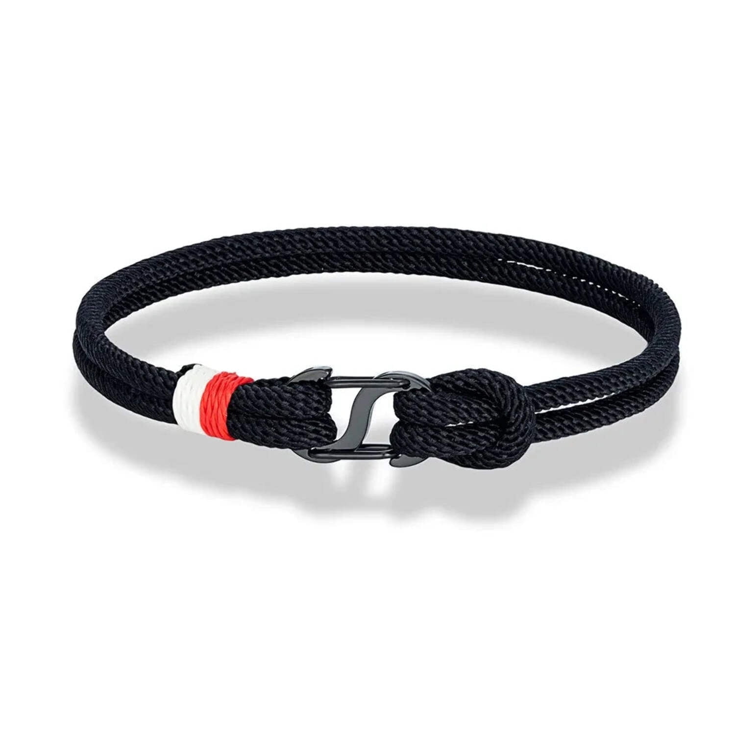 Eterna Tide - Double Strand Nautical Rope Bracelet with Carabiner Clasp ...