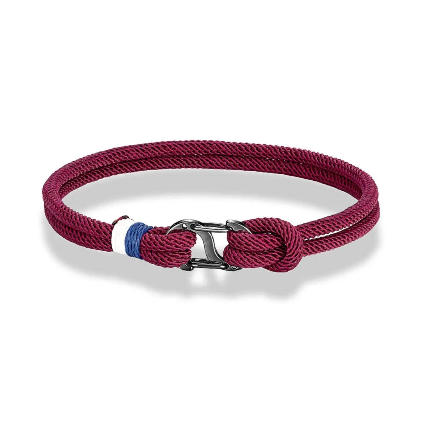 Eterna Tide - Double Strand Nautical Rope Bracelet with Carabiner Clasp ...