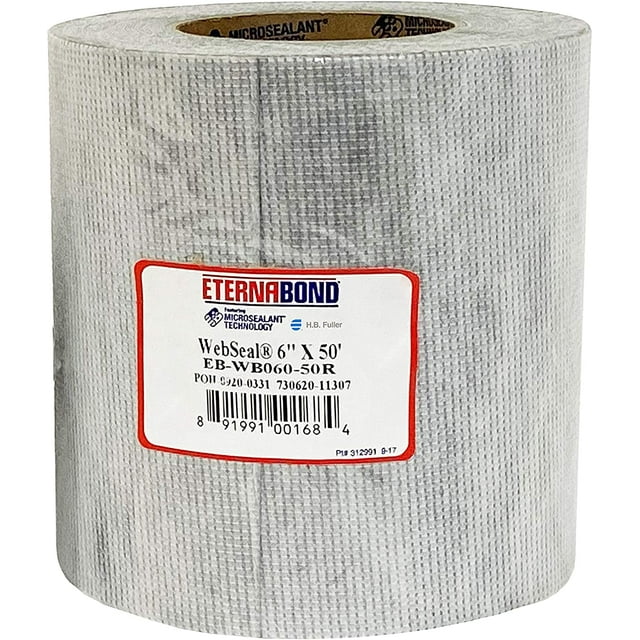 "EternaBond WebSeal 6""x50' White Roof Repair Tape | MicroSealant ...