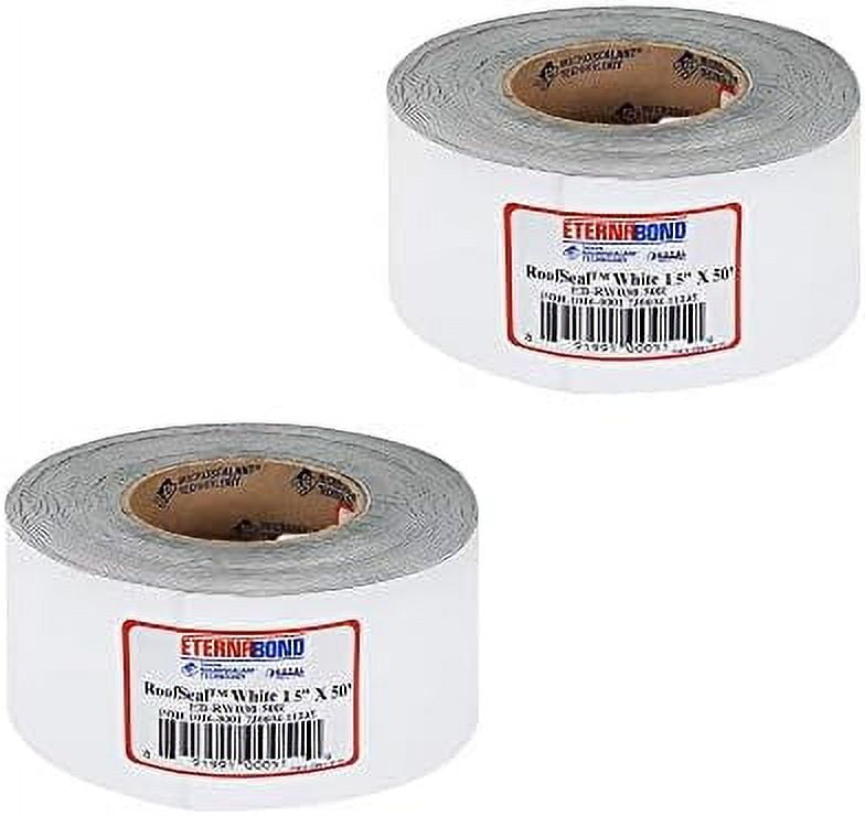 Eternabond RV Rubber Roof Seal | White | RV Roof Sealant Tape | Trailer Roof Sealant Tape (2 ...