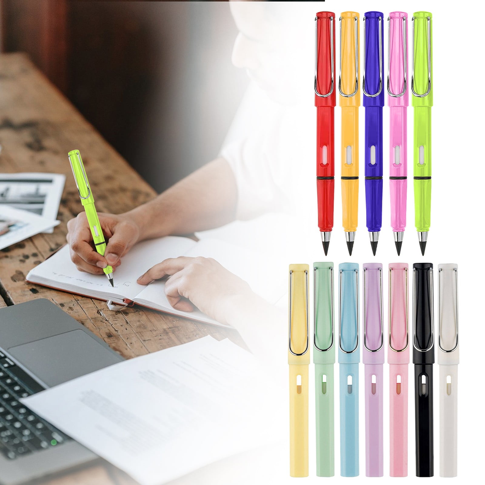 Eternal Black Technology Pencil No Sharpening Needed, Unbreakable Lead ...
