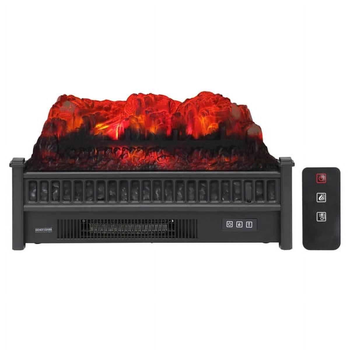 Eternal Electric Fireplace Logs, 23" Remote Control Fireplace Insert ...