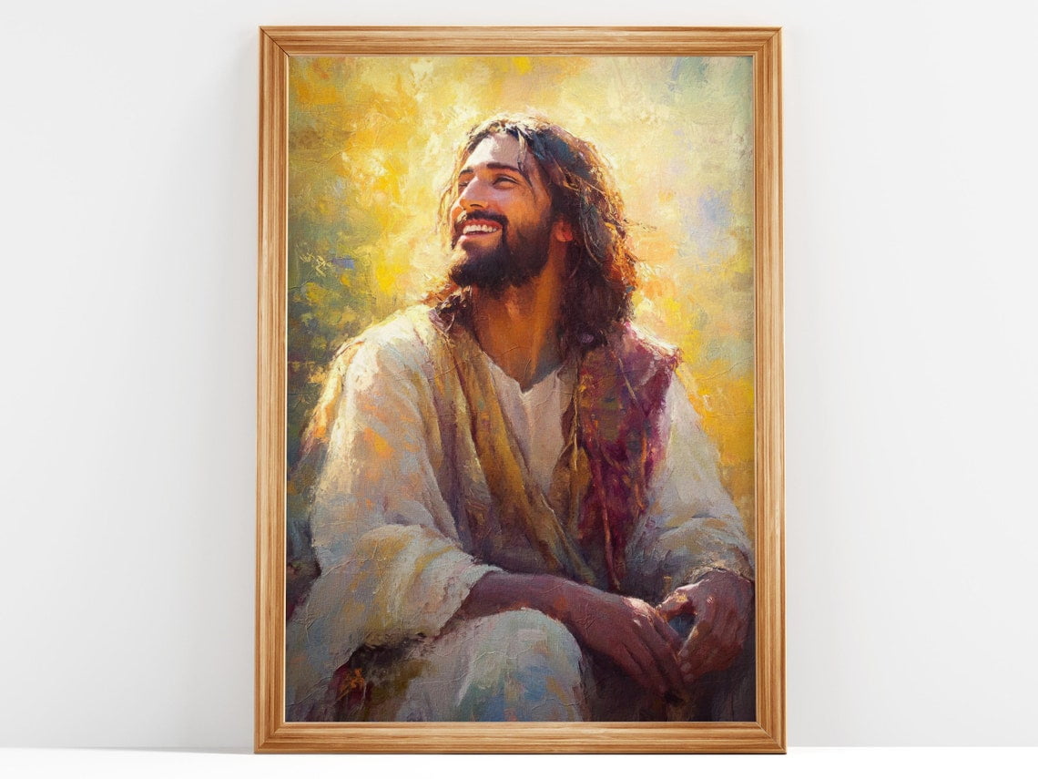 Eternal Light, Jesus Portrait, Jesus Oil Painting, Bible Wall Art ...