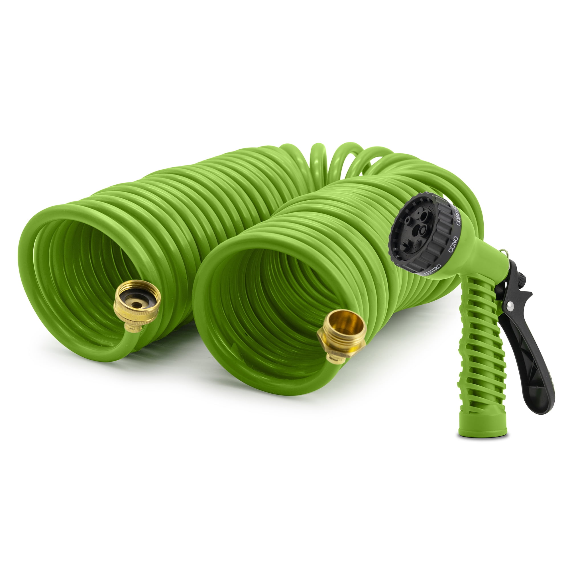 Eternal Living Easy Water 50ft Coil Garden Hose for Lawn & Outdoor ...
