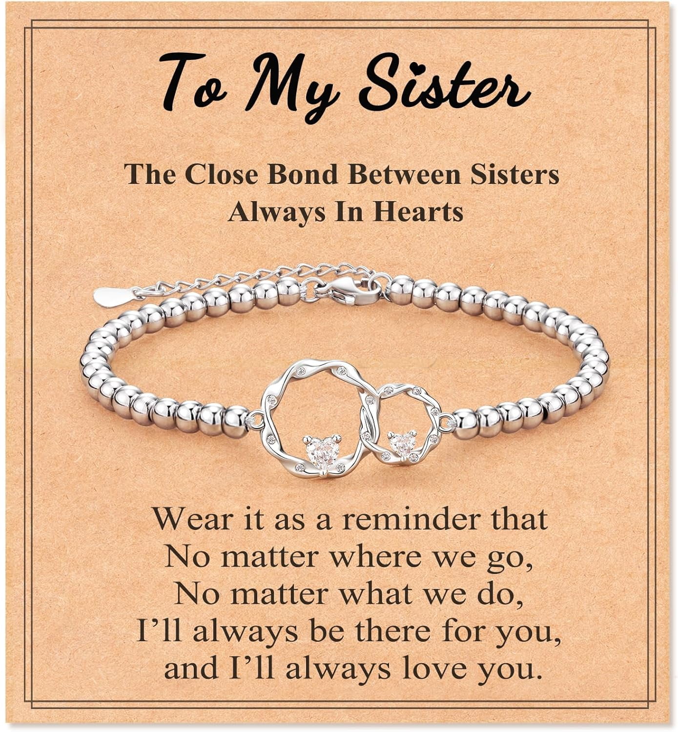 Eternal Love Connected at Heart Interlocking 2 Circles Bracelet ...