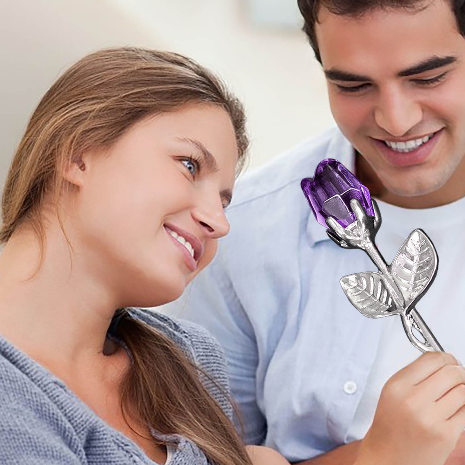 Eternal Love For Your Love Mini Crystal Flower With Crystal Roses ...