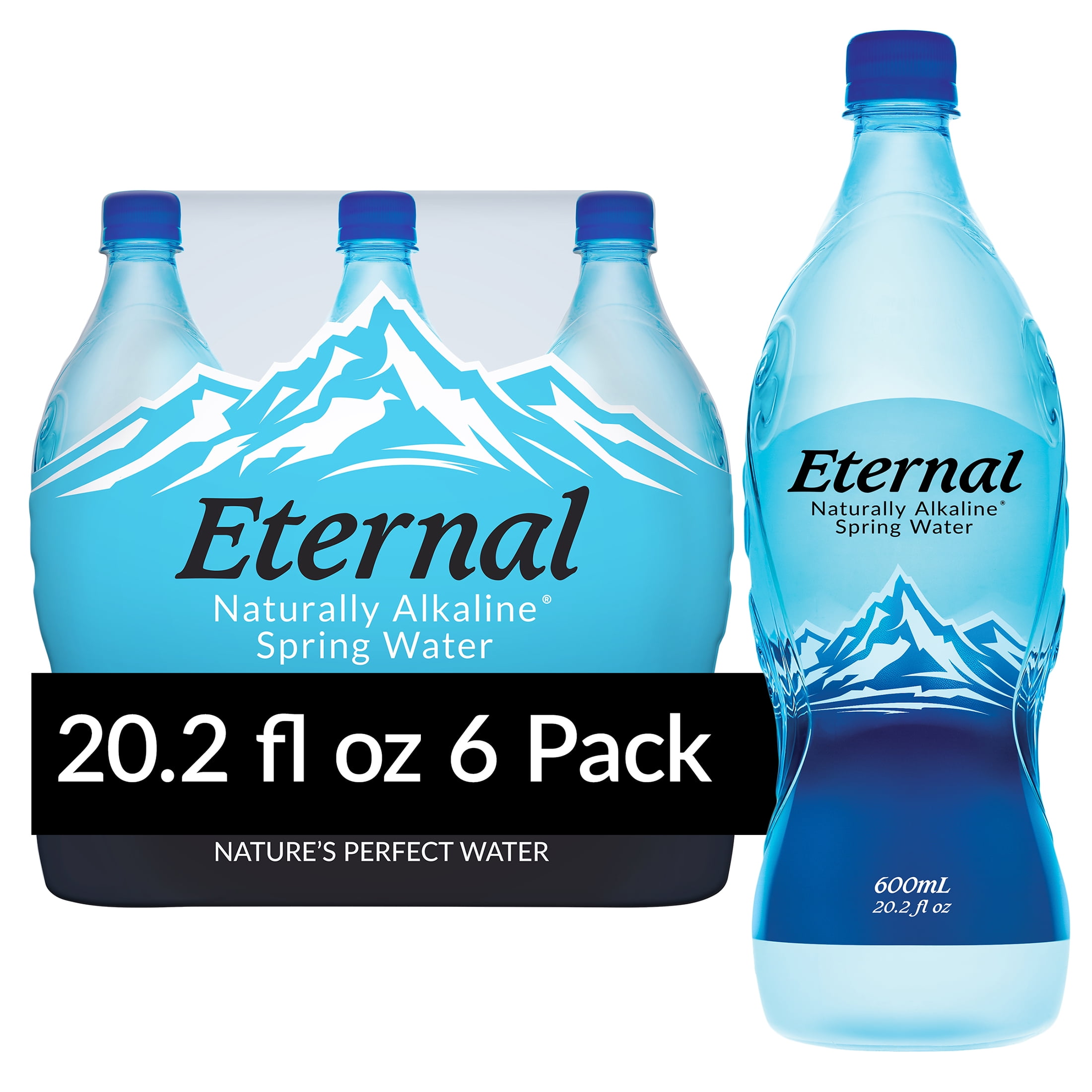 Eternal Water Naturally Alkaline Spring Water 600ml 6 Pack from Pure ...