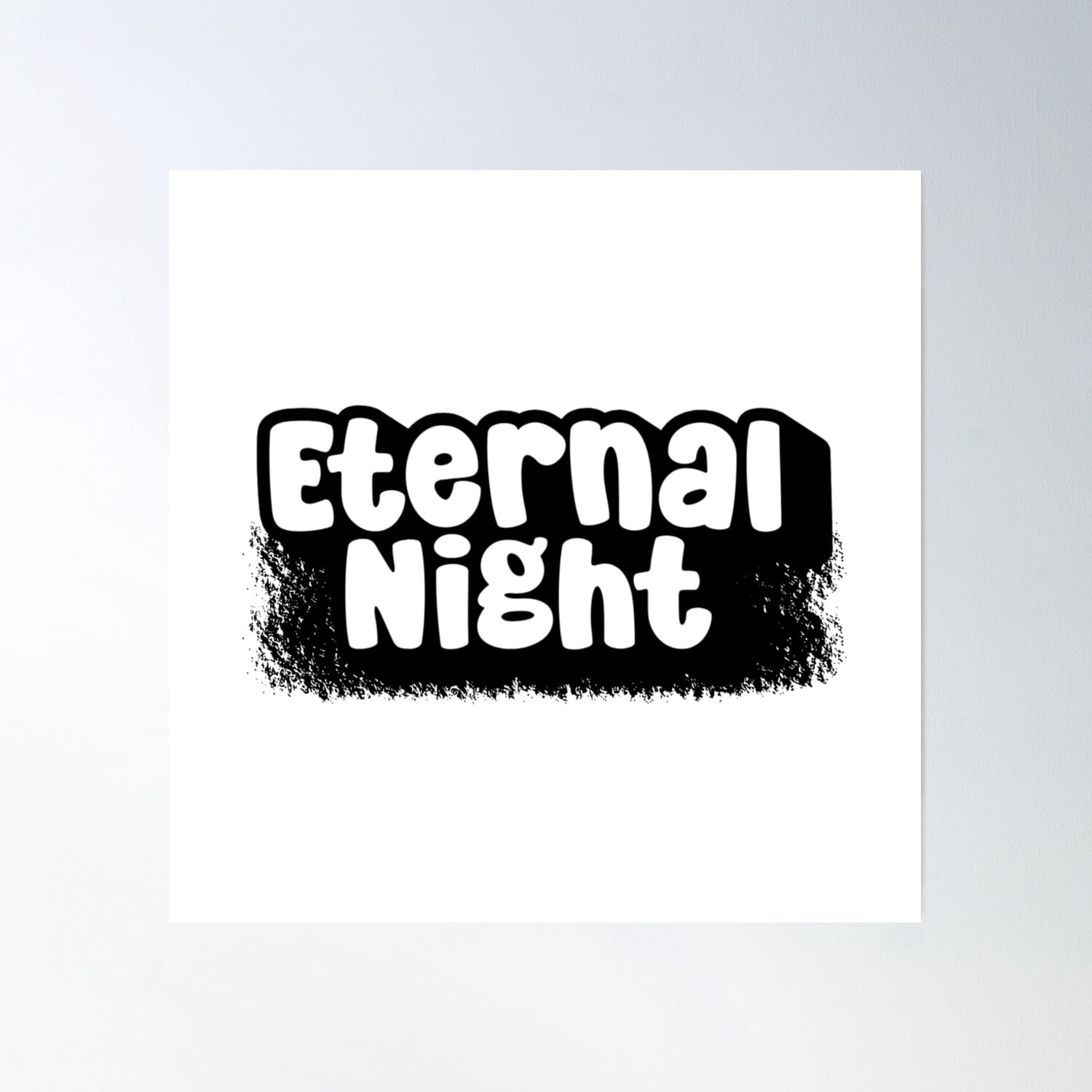Eternal Night Poster Wall Art, Modern Wall Decor, 16x16 UNFRAMED ...